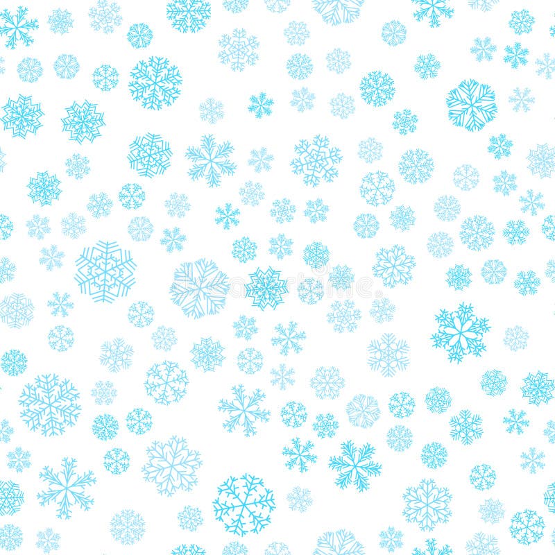 Vector Winter Snow Light Seamless Pattern Stock Image - Image of ...