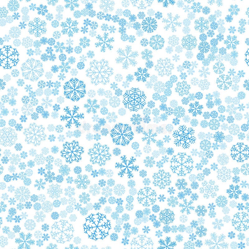 Vector Winter Snow Light Seamless Pattern Stock Illustration ...