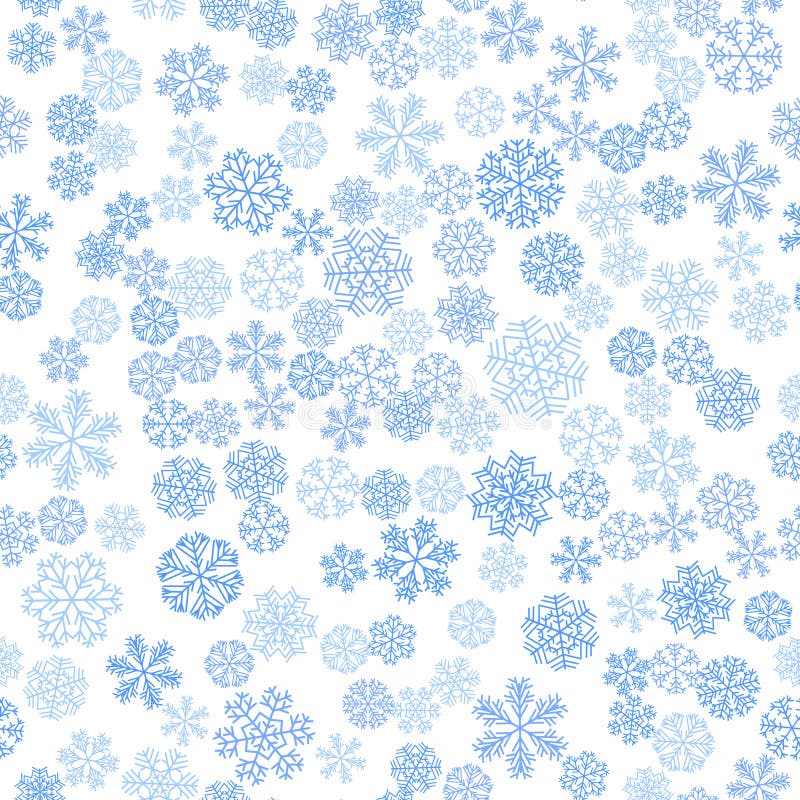 Vector Winter Snow Light Seamless Pattern Stock Illustration ...