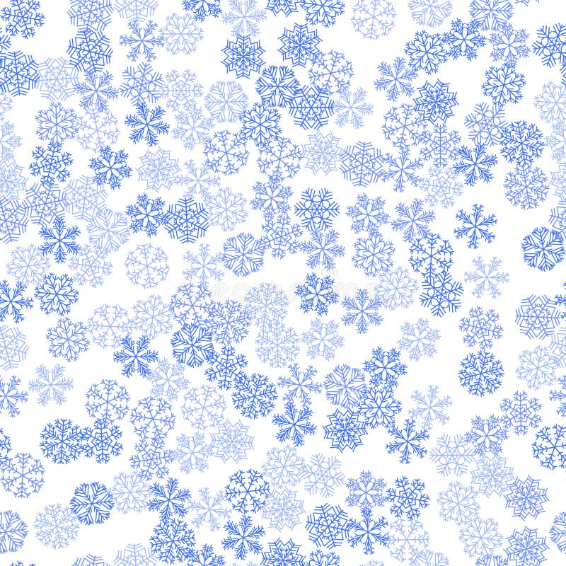 Vector Winter Snow Light Seamless Pattern Stock Illustration ...