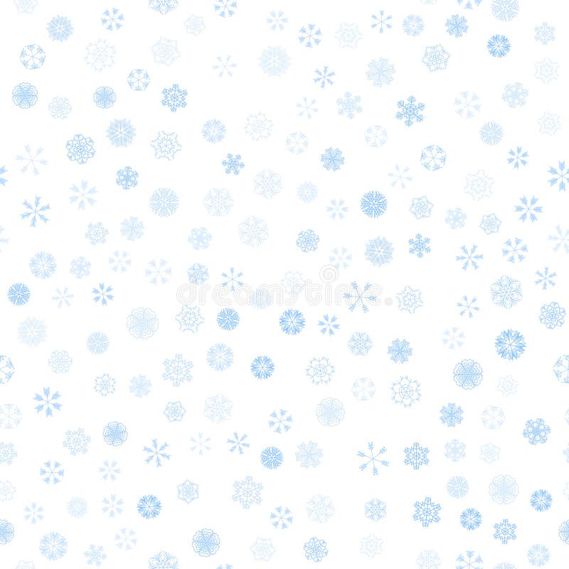 Vector Winter Snow Light Seamless Pattern Stock Illustration ...