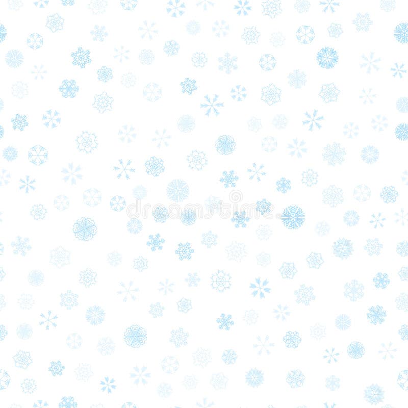 Vector Winter Snow Light Seamless Pattern Stock Illustration ...