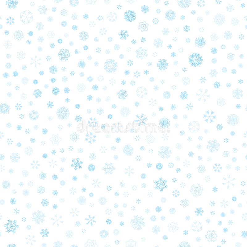 Vector Winter Snow Light Seamless Pattern Stock Illustration ...