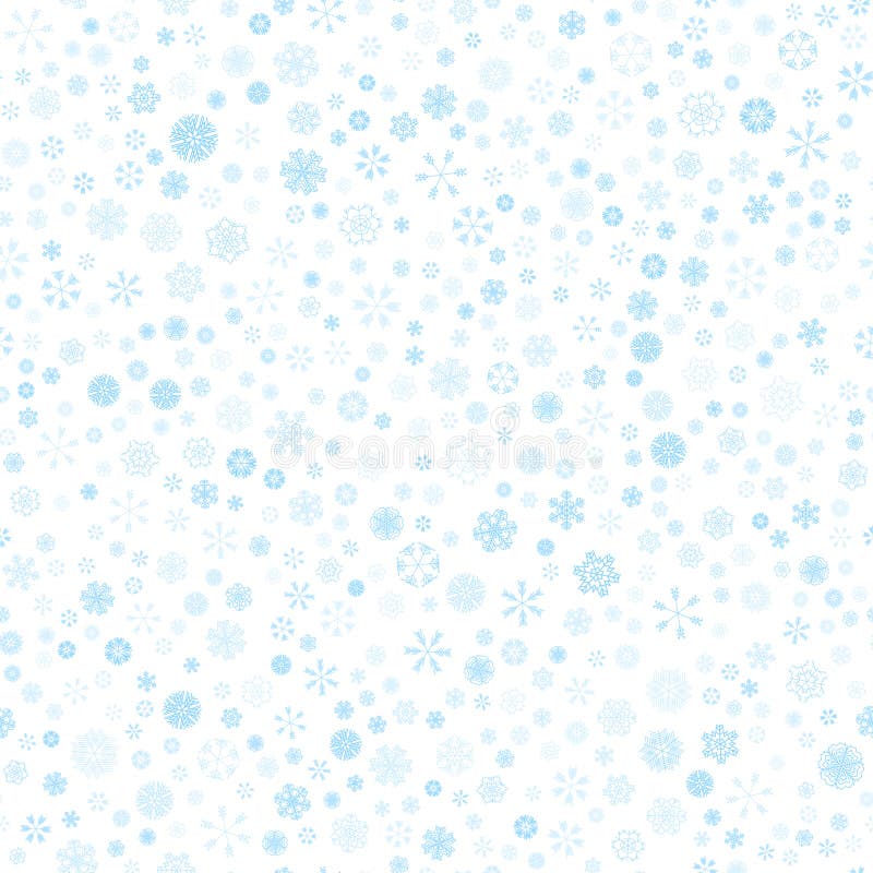 Vector Winter Snow Light Seamless Pattern Stock Illustration ...