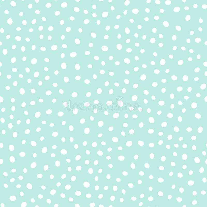 Vector Winter Snowfall Seamless Pattern. Christmas Hand Drawn Falling ...