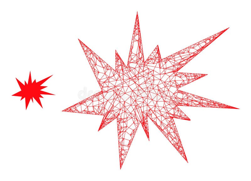 Network Mesh Boom Icon stock vector. Illustration of network - 240195564