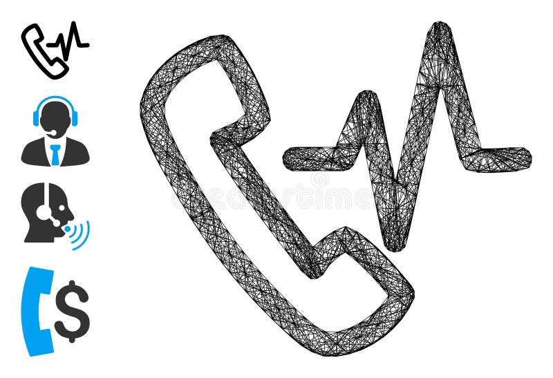 Net Call Vector Mesh stock illustration. Illustration of crossing ...