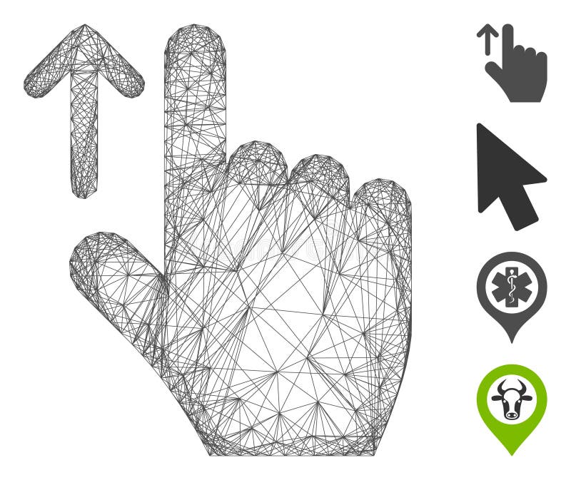 Net Direction Vector Mesh stock illustration. Illustration of lines ...