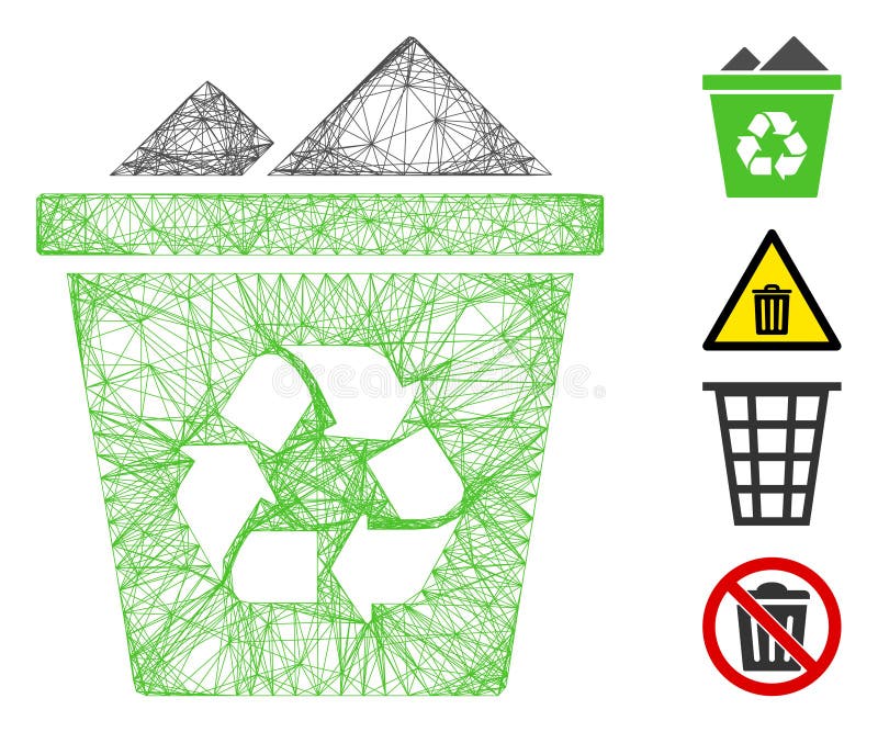Net Full Recycle Bin Vector Mesh Stock Illustration - Illustration of ... Net Full Recycle Bin Vector Mesh Stock Illustration - Illustration of ...