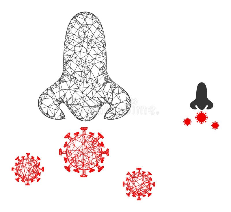 Net Mesh Nose Viruses Icon stock vector. Illustration of illness ...