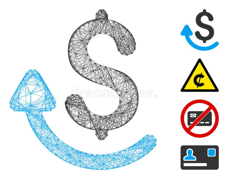 Network Repay Vector Mesh stock illustration. Illustration of geometric ...