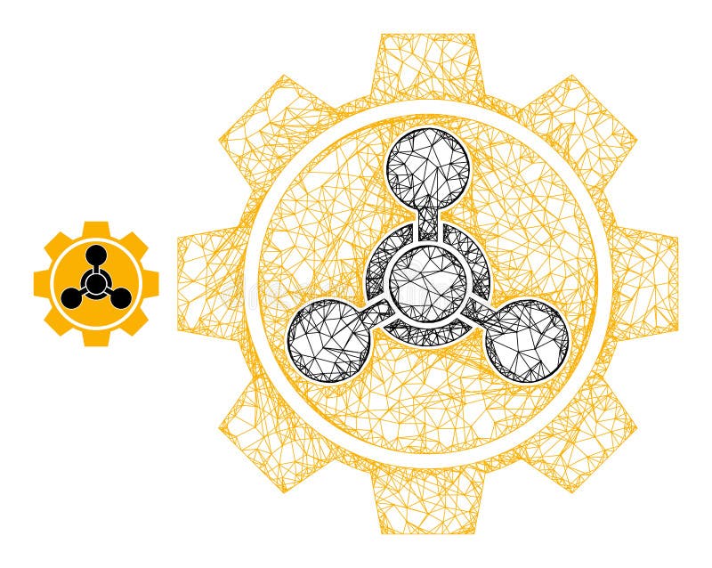 Network Mesh Toxic Industry Icon Stock Vector - Illustration of ...