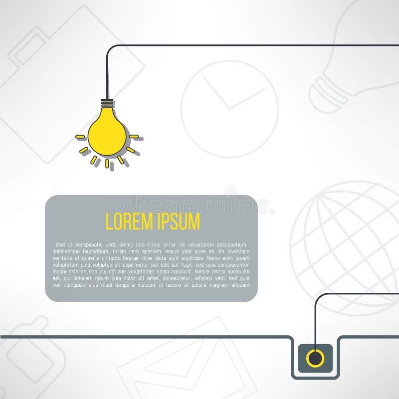 Vector Wire Plug and Socket with Light Bulb Stock Vector - Illustration ...