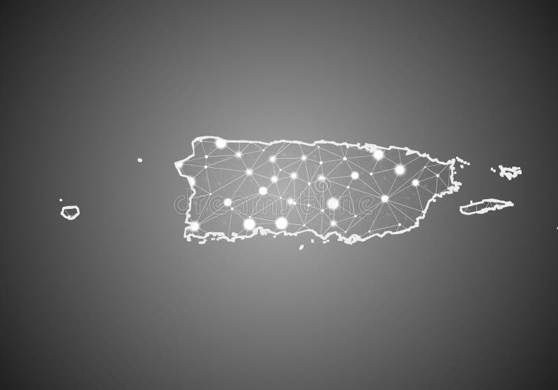 Modern of Puerto Rico Map Connections Network Design, Best Internet ...
