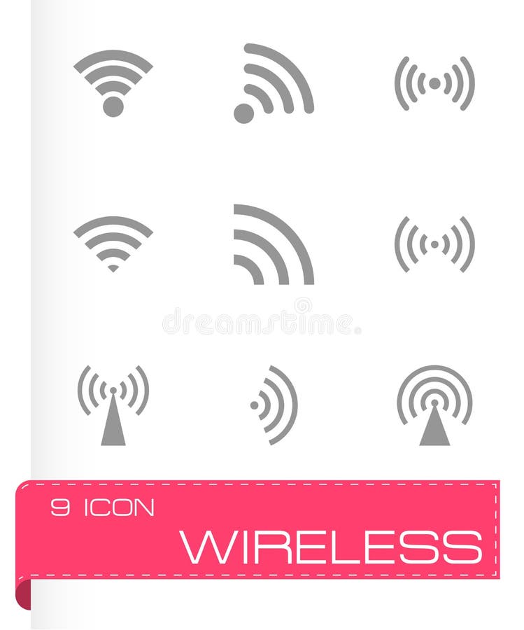 Vector Set of Wireless Router Stock Vector - Illustration of cartoon ...
