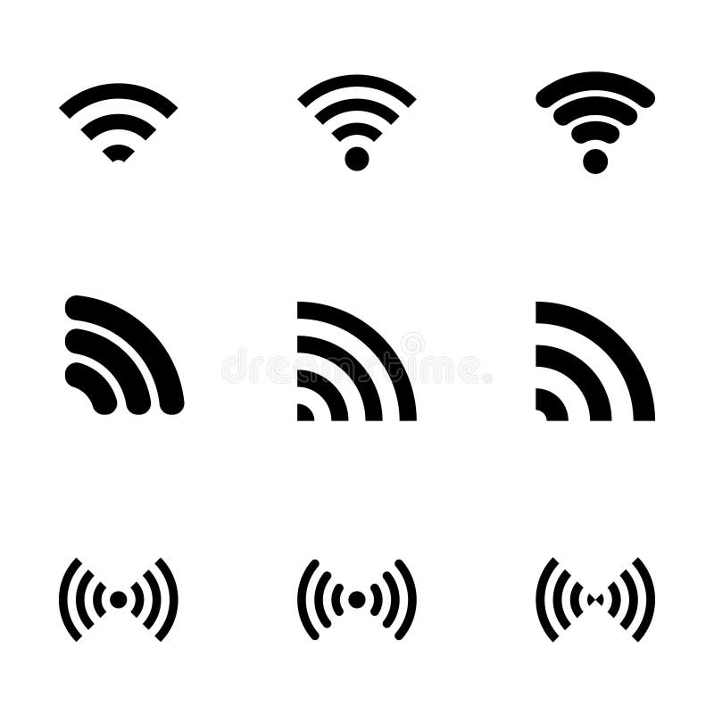 Vector Set of Wireless Router Stock Vector - Illustration of cartoon ...