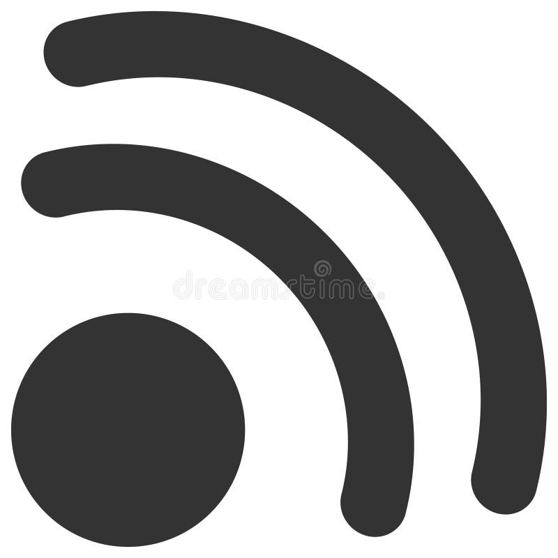 Vector Wireless Internet Point Flat Icon Illustration Stock Vector ...