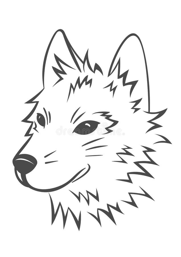 Half Wolf Face Stock Illustrations – 24 Half Wolf Face Stock ...