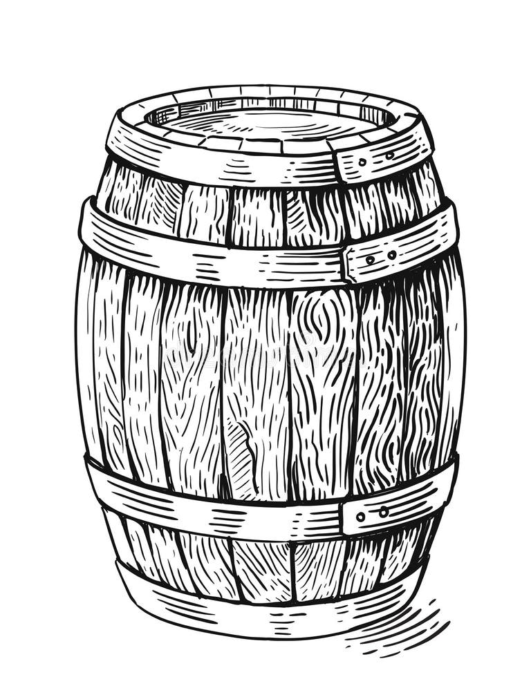 Barrel Drawing Stock Illustrations – 14,047 Barrel Drawing Stock ...