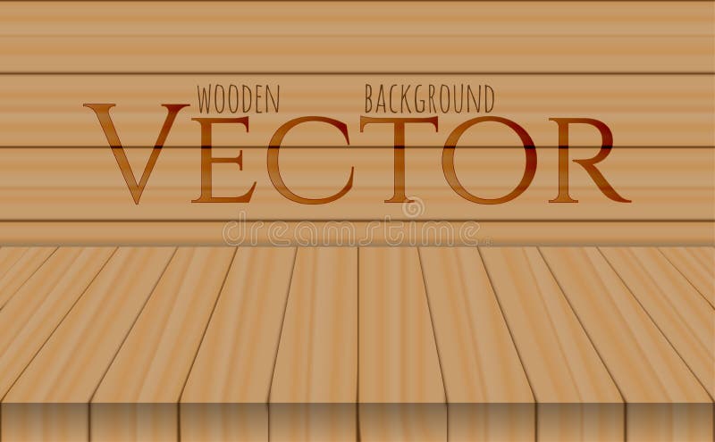 Vector Wood Table Top on Oak Background Stock Vector - Illustration of ...