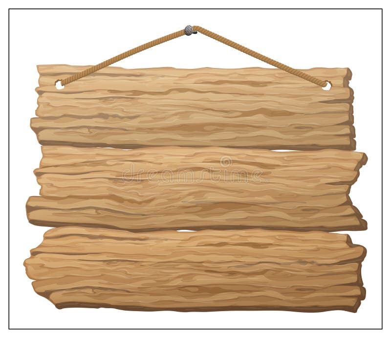 Vector Wooden Banner, Sign Posts or Boards Stock Vector - Illustration ...