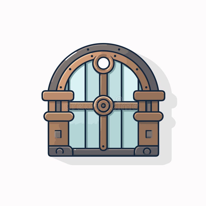 Wooden Gate Outline Stock Illustrations – 2,215 Wooden Gate Outline ...