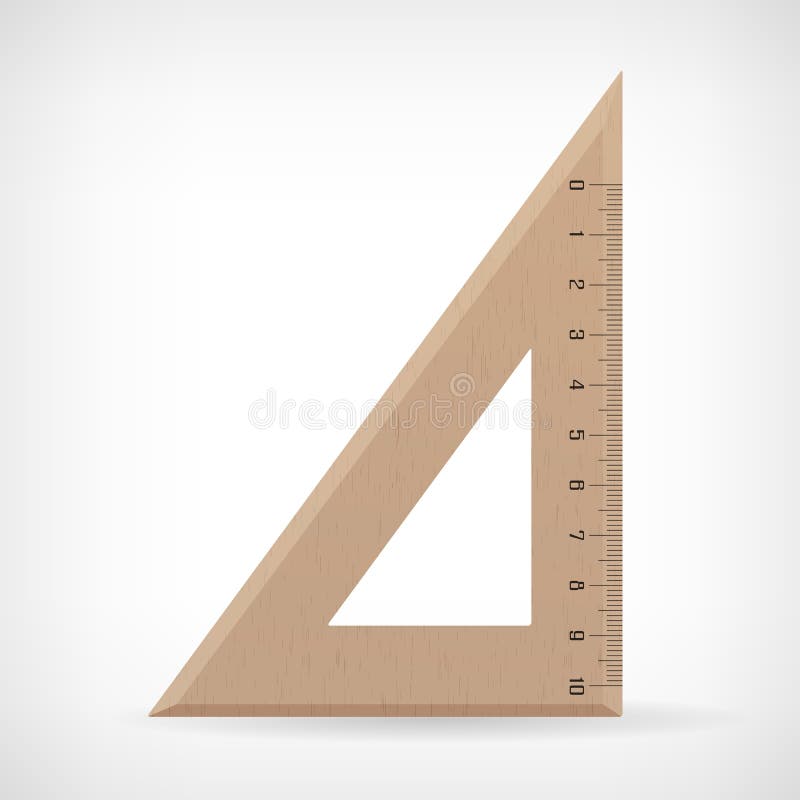 Vector Wooden Ruler Illustration Stock Vector - Illustration of number ...