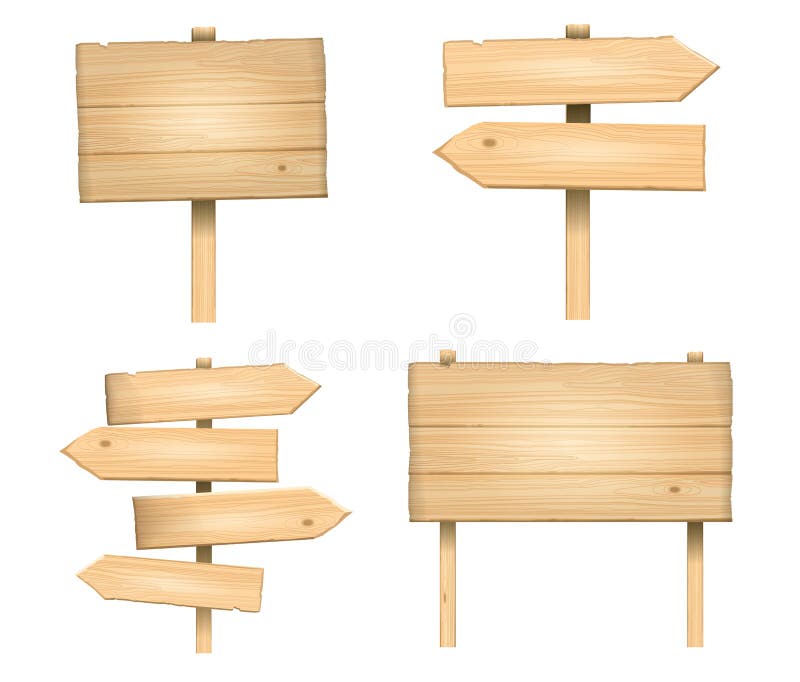 Wooden sign vector stock vector. Illustration of post - 6999449