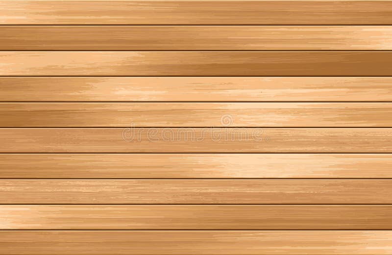 Vector Wooden Wall Background. Horizontal Realistic Panel, Brown Wood ...