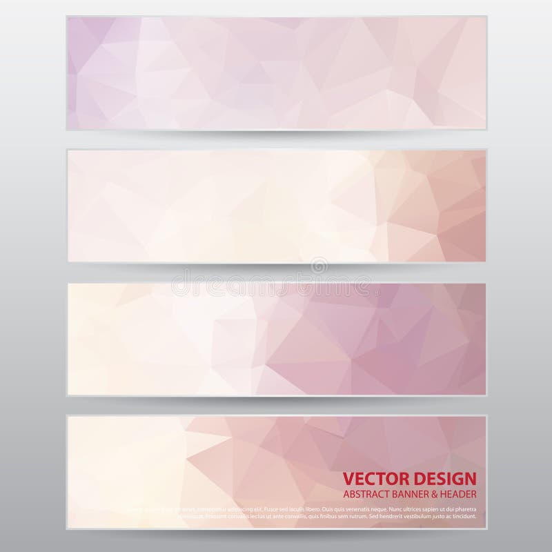 Vector Work, Abstract Banner for Design and Creative Work Stock Vector ...
