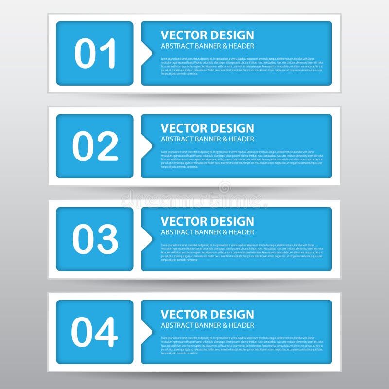 Vector Work, Abstract Banner for Design and Creative Work Stock ...