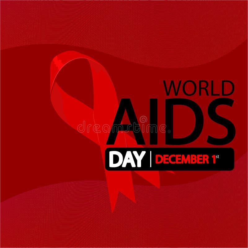 Vector of World Aids Day on December Stock Vector - Illustration of ...