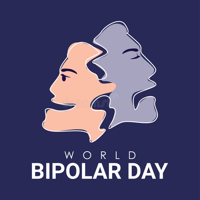 Vector World Bipolar Day Post Template Stock Vector - Illustration of ...