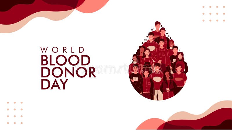 Vector World Blood Donor Day Background Template Stock Vector ...