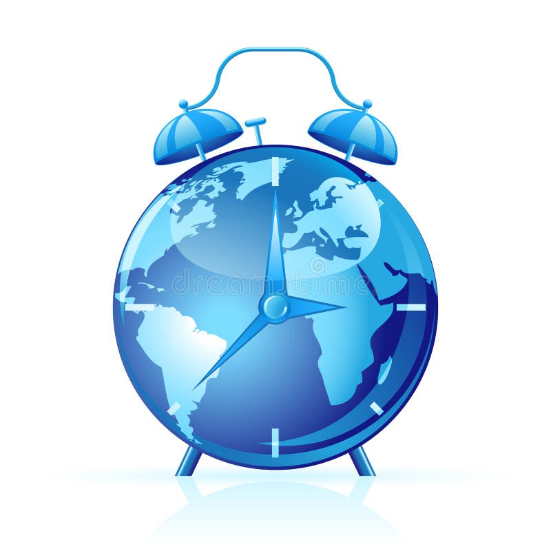 International Time Zones Clocks Around World Global Travel Stock ...