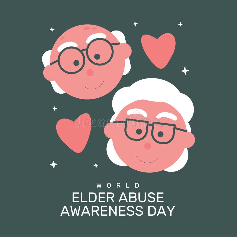 Vector World Elder Abuse Awareness Day Poster Template Stock Vector ...