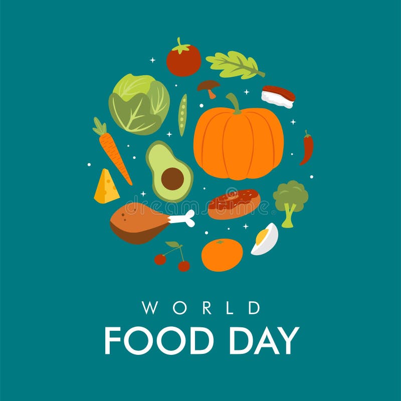 Vector World Food Day Banner Template Stock Vector - Illustration of ...