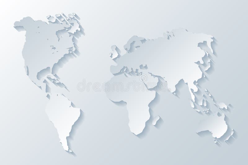 Vector world illustration stock vector. Illustration of shadow - 50011841