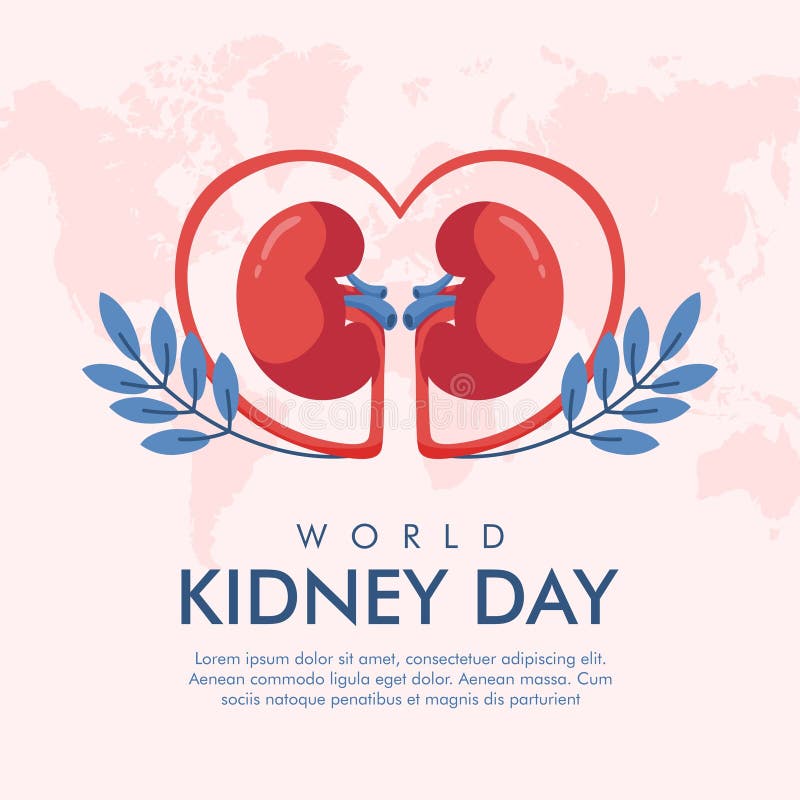 Vector World Kidney Day Banner Template Stock Illustration ...