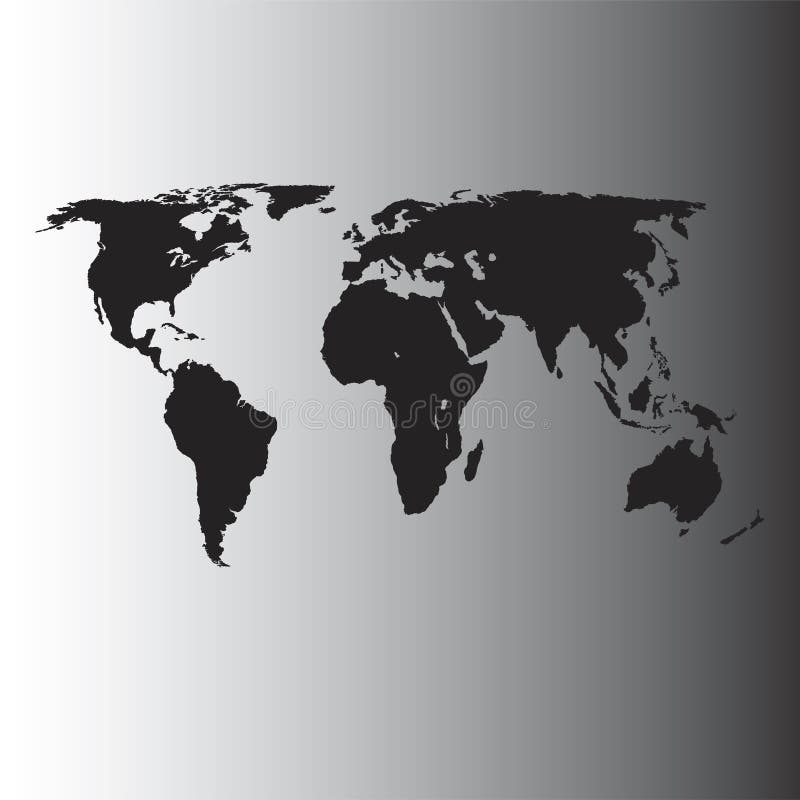 world map blackline master