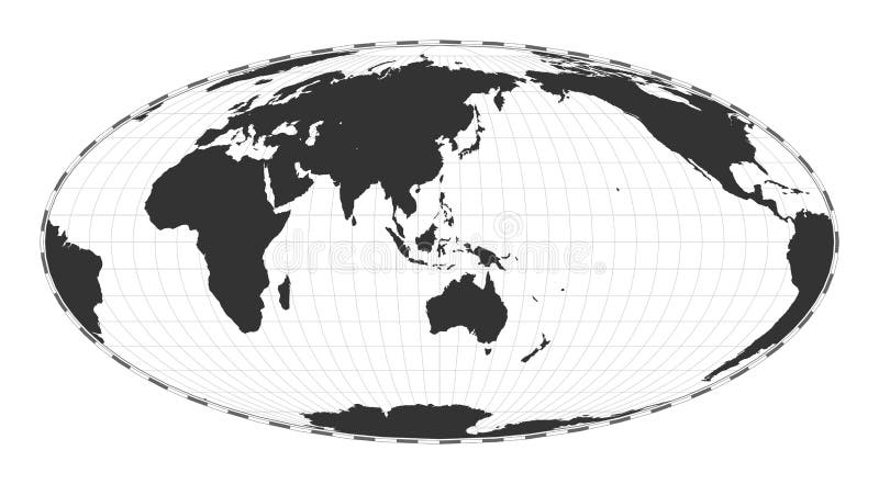Vector world map. stock vector. Illustration of continent - 260421622