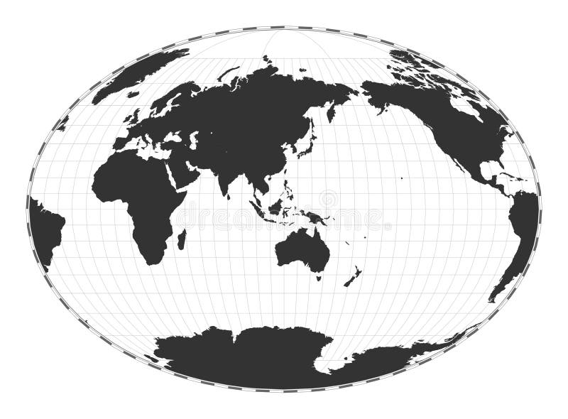 Vector world map. stock vector. Illustration of contour - 263389268