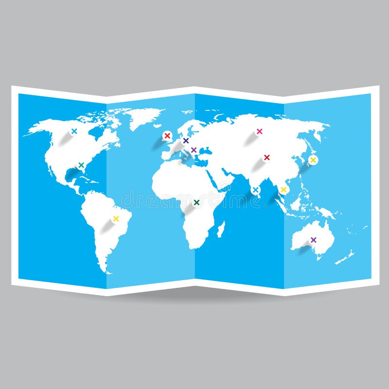 Vector world map stock vector. Illustration of infographic - 39435001