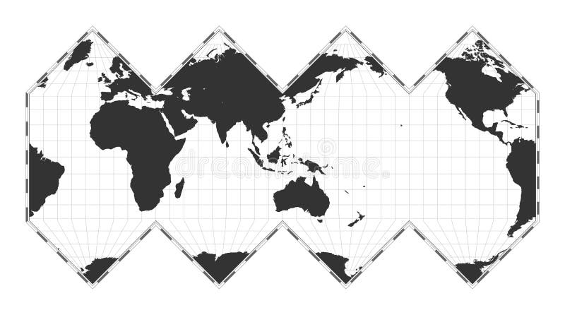 Vector world map. stock vector. Illustration of line - 268179670