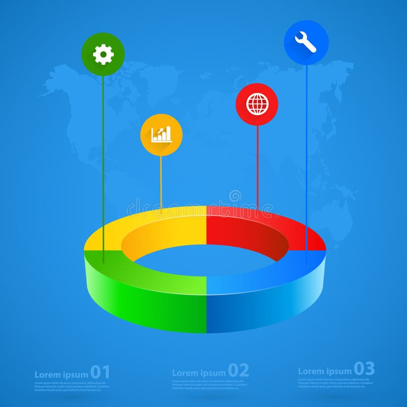 Vector World Map Infographics Stock Vector - Illustration of ...