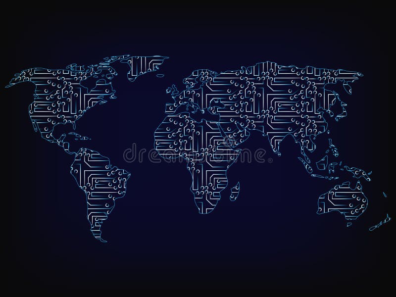 230+ Electronic world map Free Stock Photos - StockFreeImages