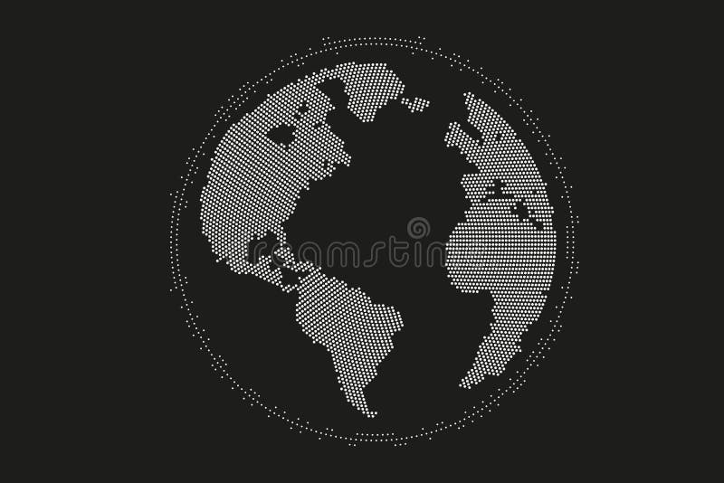 World Map Point, Line, Composition, Representing the Global, Global ...
