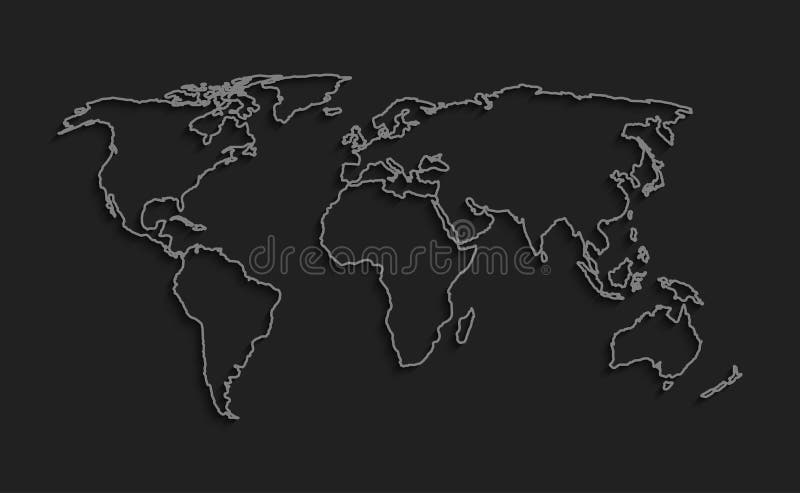World Map Outline Template