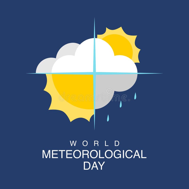 Vector World Meteorological Day Poster Template Stock Vector ...