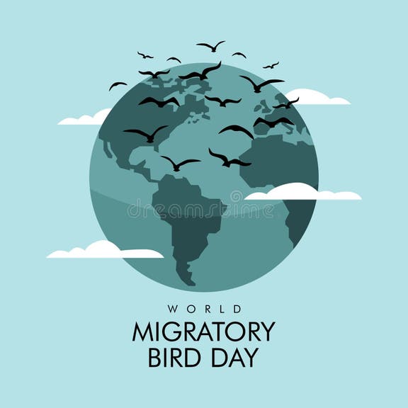 Vector World Migratory Bird Day Poster Template Stock Vector ...